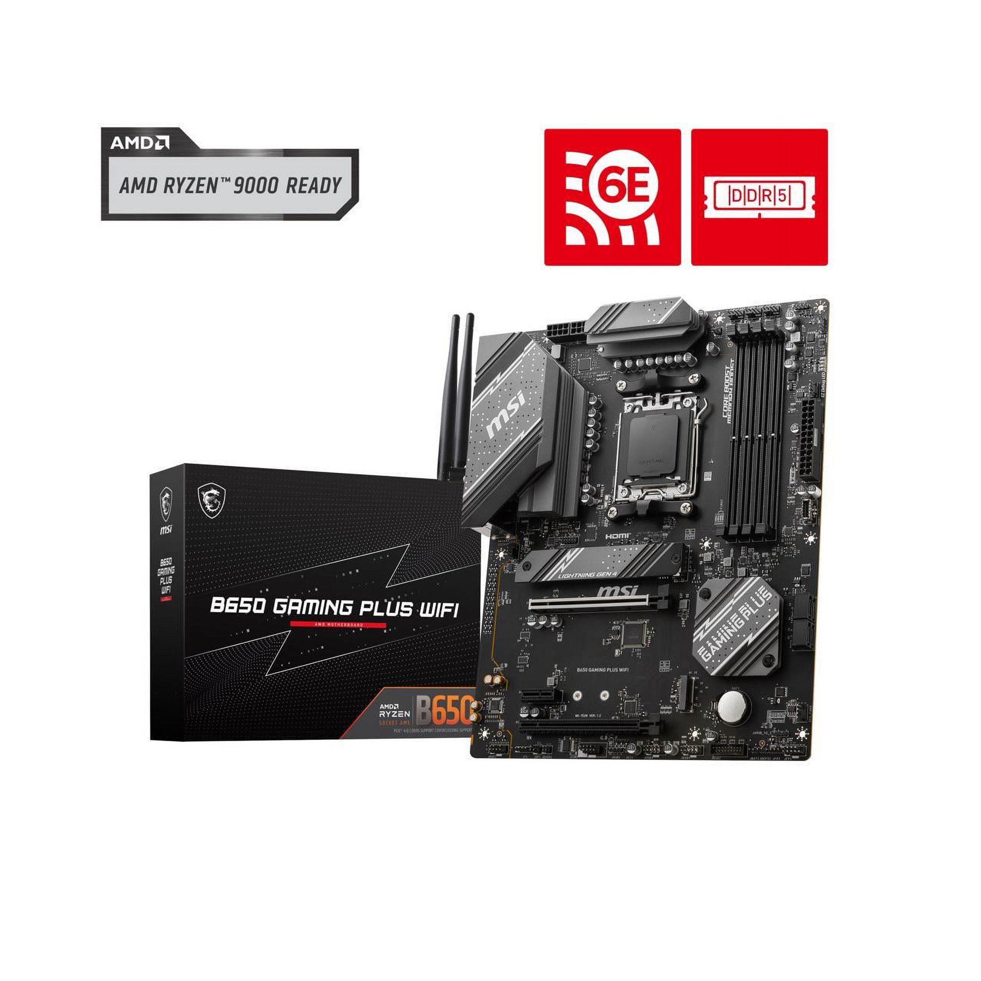 MSI B650 GAMING PLUS WIFI AM5 AMD B650 SATA 6Gb/s ATX Motherboard