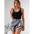 Black White Zebra Print Tankini Swimwear - Walmart.com