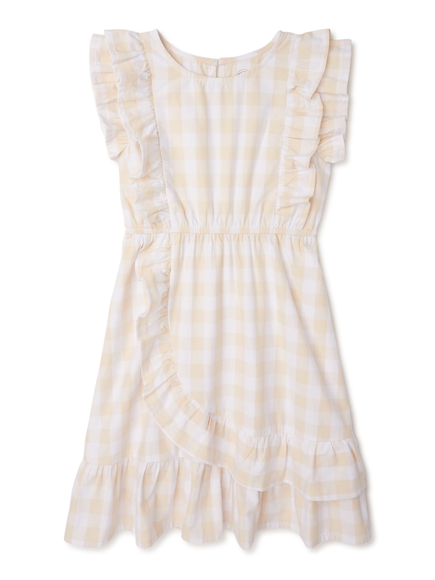 Wonder Nation Girls’ Ruffle Dress Sizes 4-18 & Plus - Walmart.com