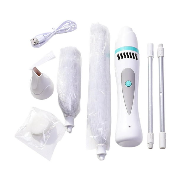 Vacuum Type Electric Feather Duster Rotary Adjustable Brush Duster ...