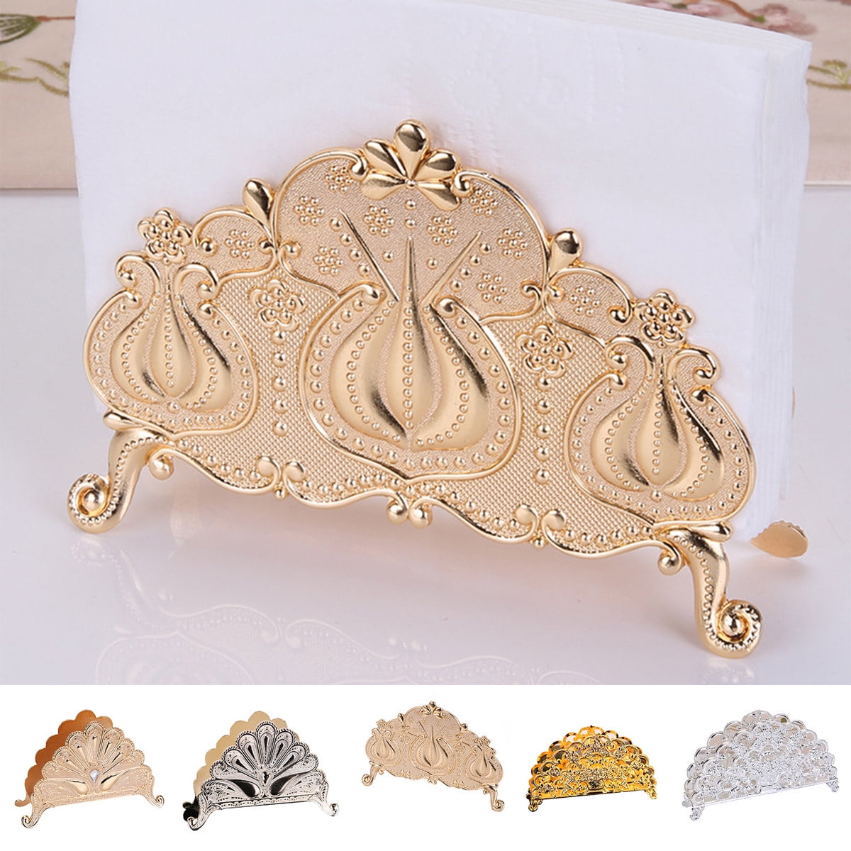 Dream Lifestyle Vintage Metal Napkin Holder Collection, Tabletop Paper ...