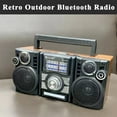Outdoor Solar Charging Emergency Retro Portable AM/FM/SW Radio Receiver ...