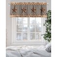 Curtain Valance for Windows,Western Star Vintage Plank Kitchen Valances ...