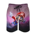 Men's Super Mario Beach Shorts Quick Dry Swim Trunks with Pockets Swim ...