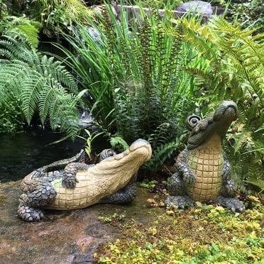Homestyles Toad Hollow Extra Large Standing Gator with "Enter at Your ...