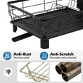 Dish Rack Dish Drainers for Kitchen Counter, Dish Drying Rack Drain ...