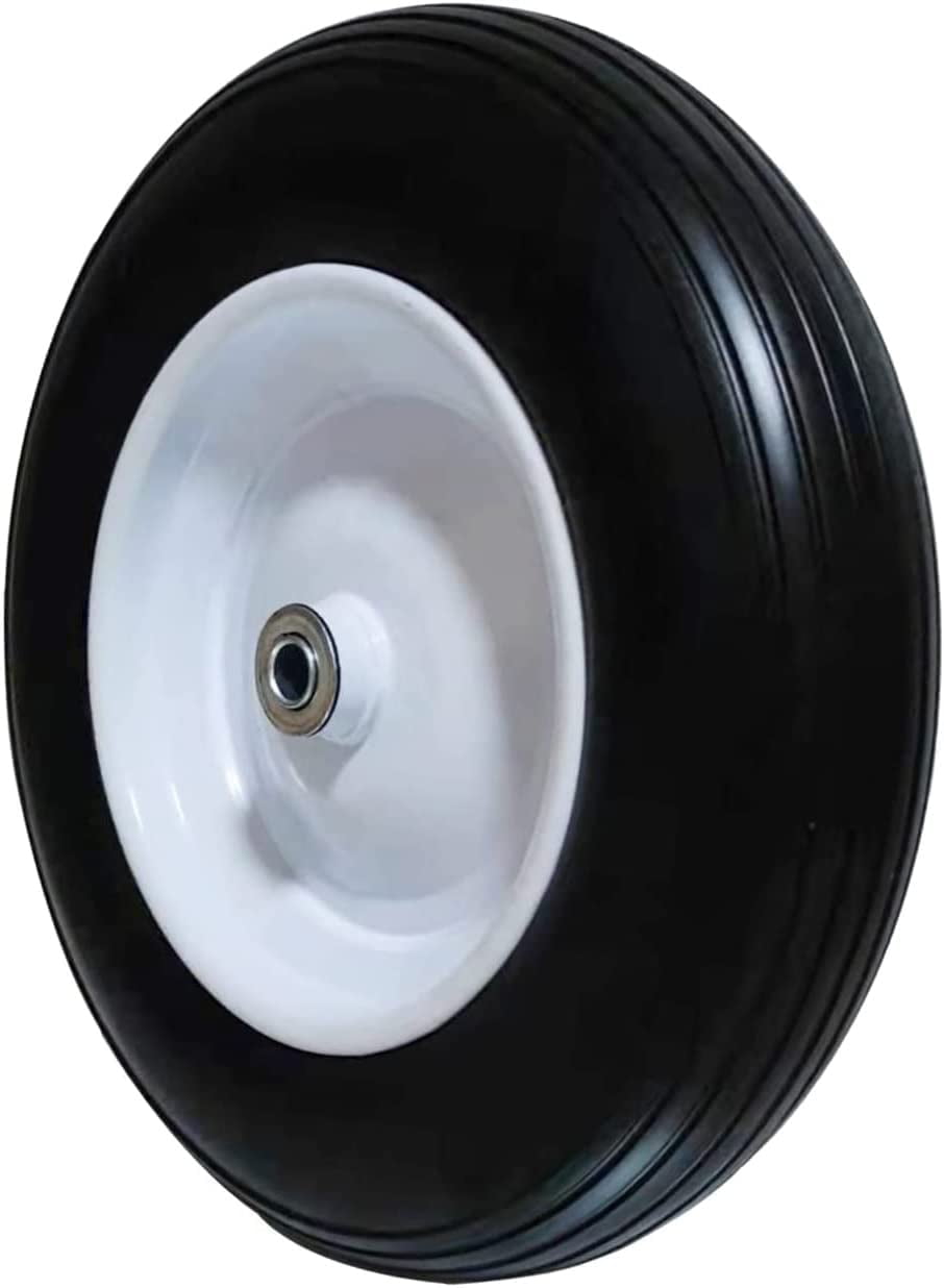 Universal Fit Wheelbarrow That Will Never go Flat (Ribbed Tread - Black ...