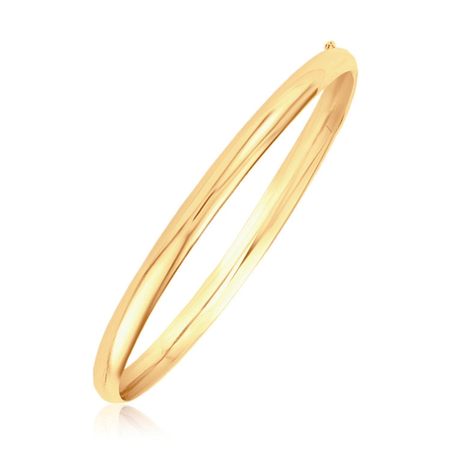 Click here for Zawadee Classic Bangle In 14k Yellow Gold (5.0mm)... prices