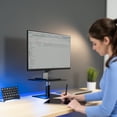 VIVO Universal Adjustable Ergonomic Monitor & Laptop Riser Stand, Black ...