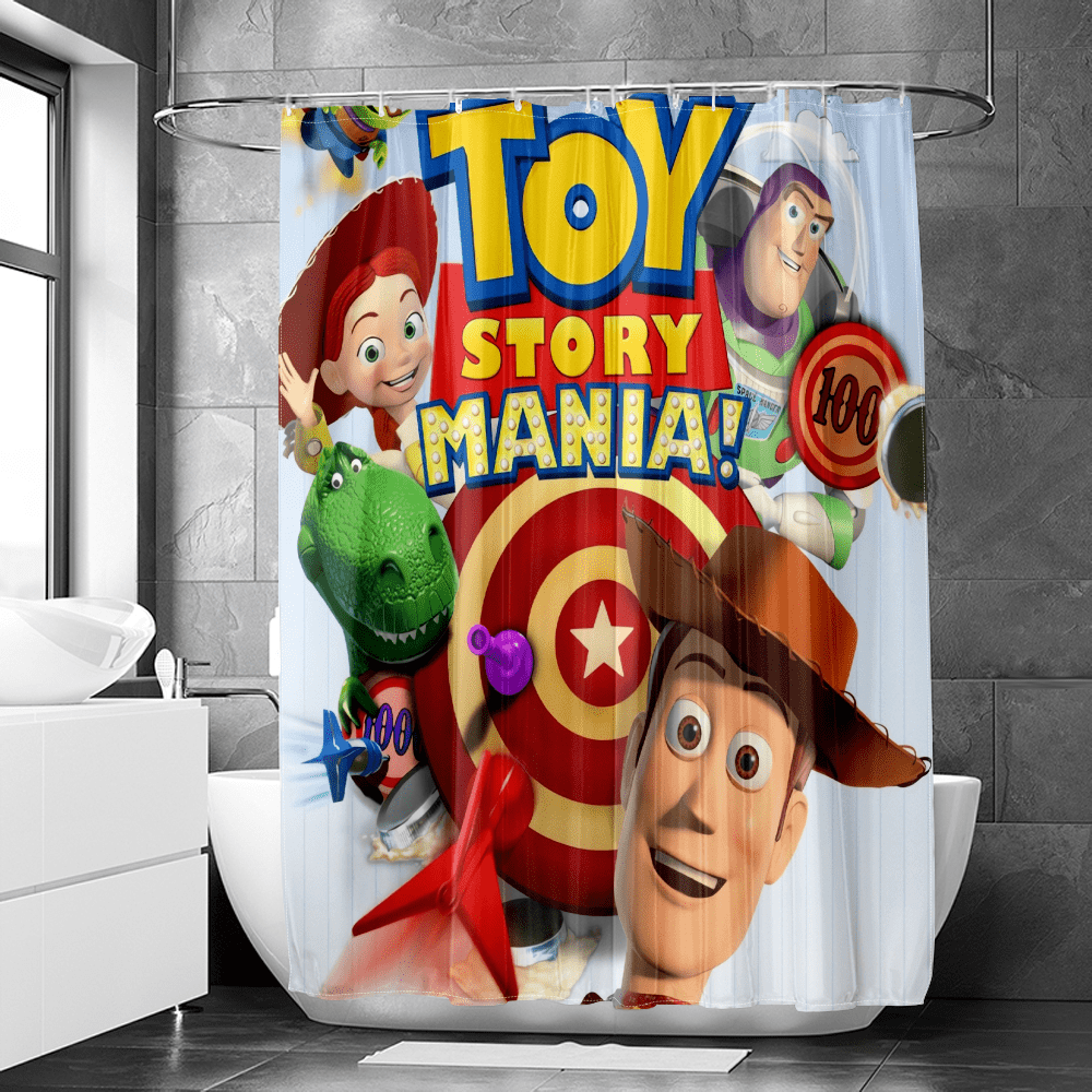 Toy Story Shower Curtain Special Rustproof Lovely Shower Curtain Liner ...