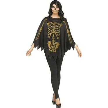 Women's Poncho Skeleton - Walmart.com
