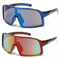 Oversized Futuristic Shield Wrap-Around Sunglasses - XL Retro Sport ...