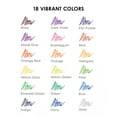 Grabie Capped Glitter Gel Pens 18 Colors, Metallic Vibrant Sparkle Gel ...