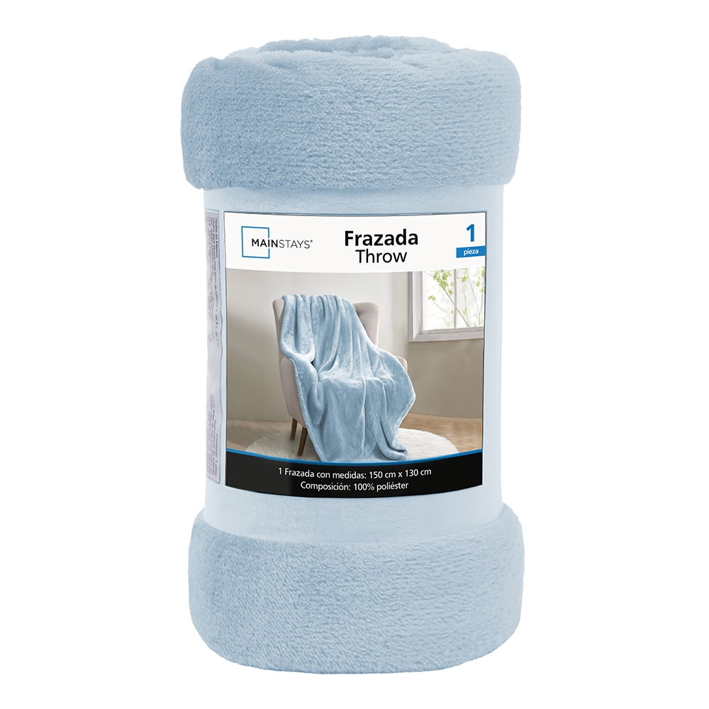 Frazada Mainstays 150 x 130 cm Cielo | Walmart en línea