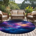 Color Starry Sky 6FT Round Area Rugs for Living Room Modernism Night ...