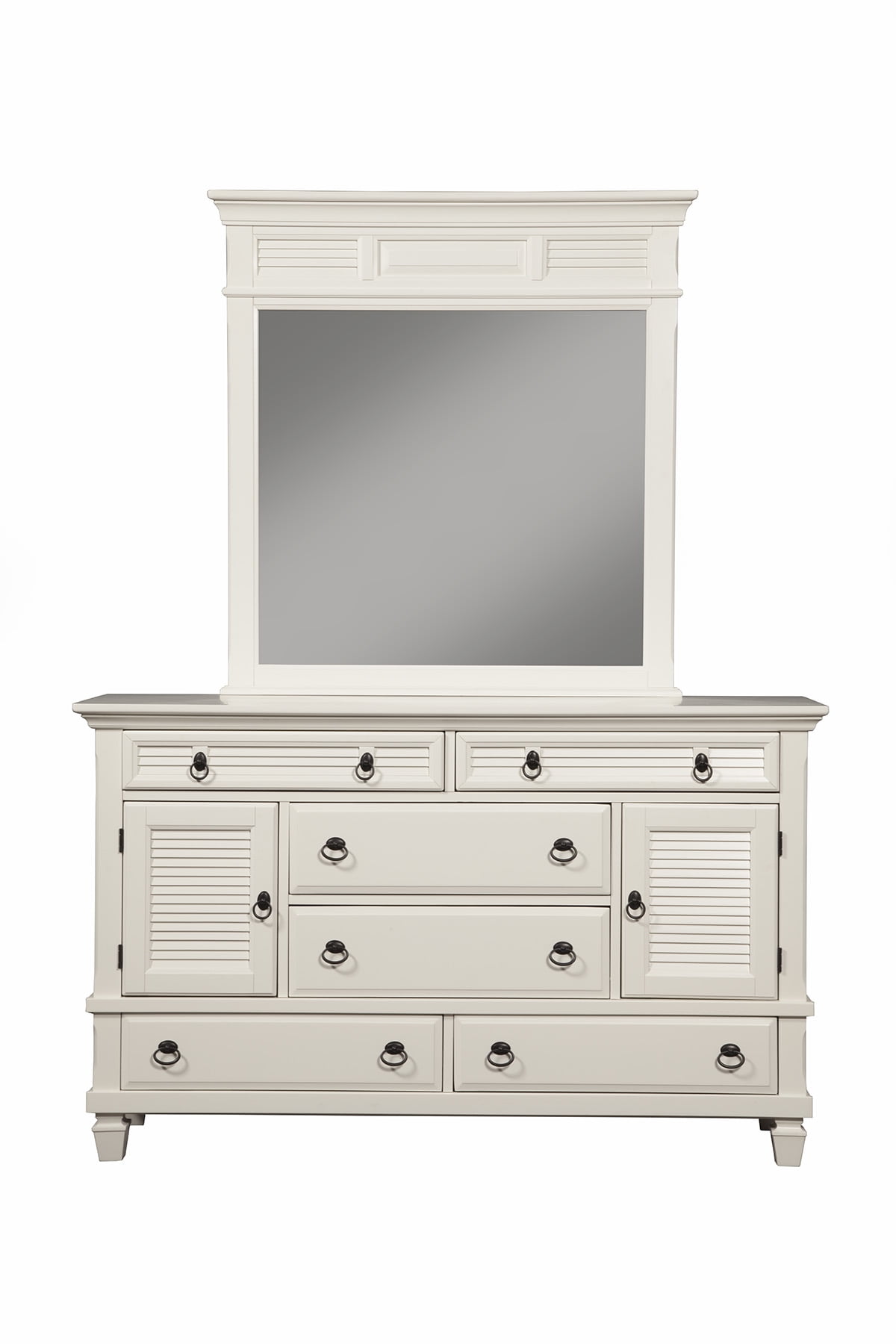 Alpine Furniture Winchester 2 Cabinet & 6 Drawer Dresser - Walmart.com