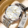 Resicozy Mens Casual Stainless Watchea Big Face Quartz Watch Classic ...