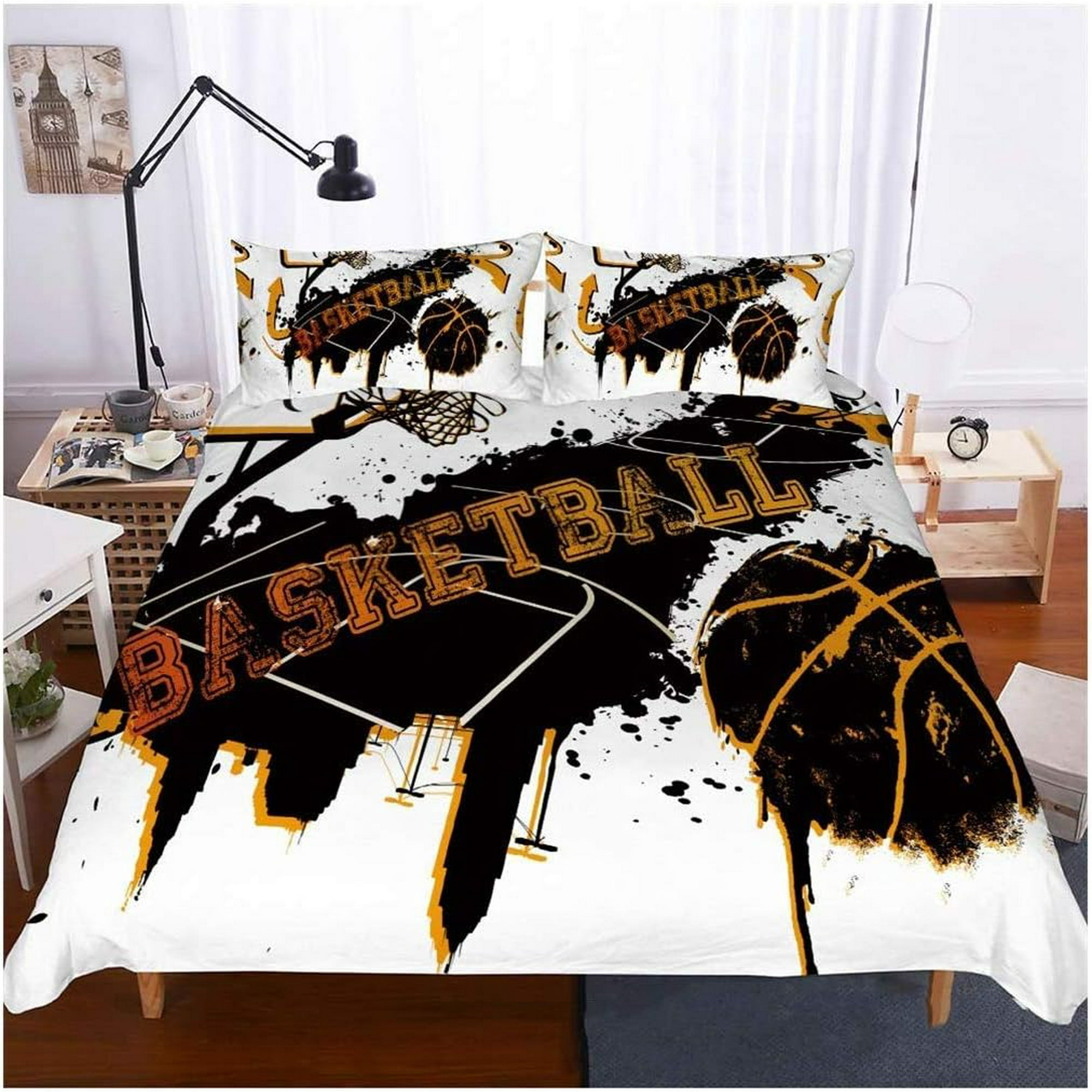 Click here for Surjde Basketball Bedding Set Queen Size 3d Sports... prices