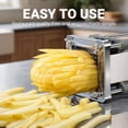 French Fry Cutter, Professional Potato Cutter Stainless Steel with 1/2 ...