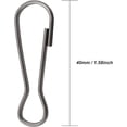 12Pcs Flag Pole Clip Snap Hooks, 304 Stainless Steel Spring Hook for ...