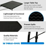 Table Mate XL Oversize Foldable TV Tray Extra Large Table (Black ...