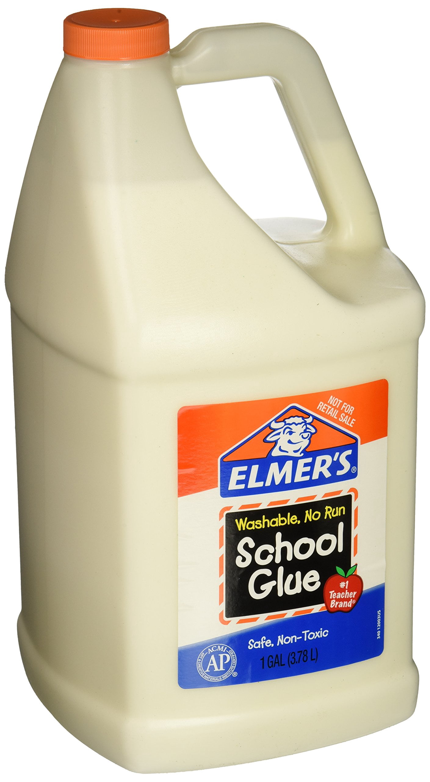 School Glue Elmer's E340NRSS, lavable, capacidad 3,78 L, color blanco ...