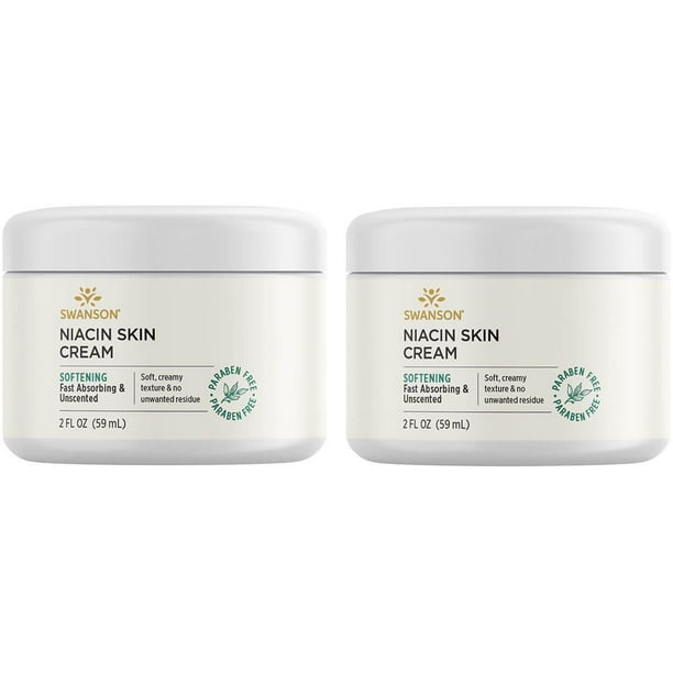 Swanson Niacin Skin Cream 2 fl oz Cream 2 Pack - Walmart.com