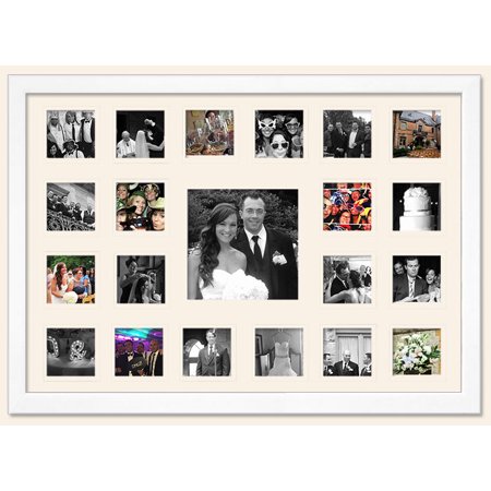 Wedding Photo Collage Frame - Holds 21 Photos - Great For Pics Captured ...