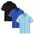 BFHHYA Boys Girls 3-Pack School Uniform Shirts Casual Short Sleeve ...