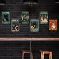 6Pcs 6 Style Vintage Metal Tin Sign Iron Wall Decor for Bars ...