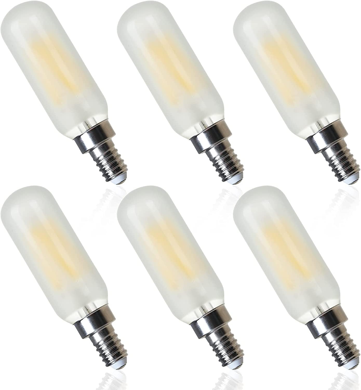 AMDTU E12 LED Bulb Daylight White 4000K, Frosted Candelabra Light Bulbs 40 Watt LED Dimmable, 4W ...