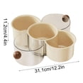 Rotating Fruit and Vegetable Storage Box Double-Layered Snack Serving ...