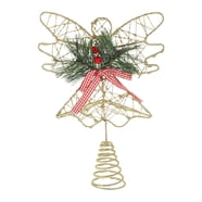 18-Piece Beaded Garland Mini Tree Topper and Figure Christmas Ornament ...