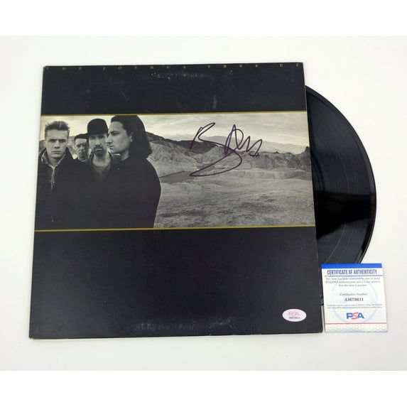 Bono U2 Signed Autograph The Joshua Tree Vinyl Record Album PSA/DNA COA ...