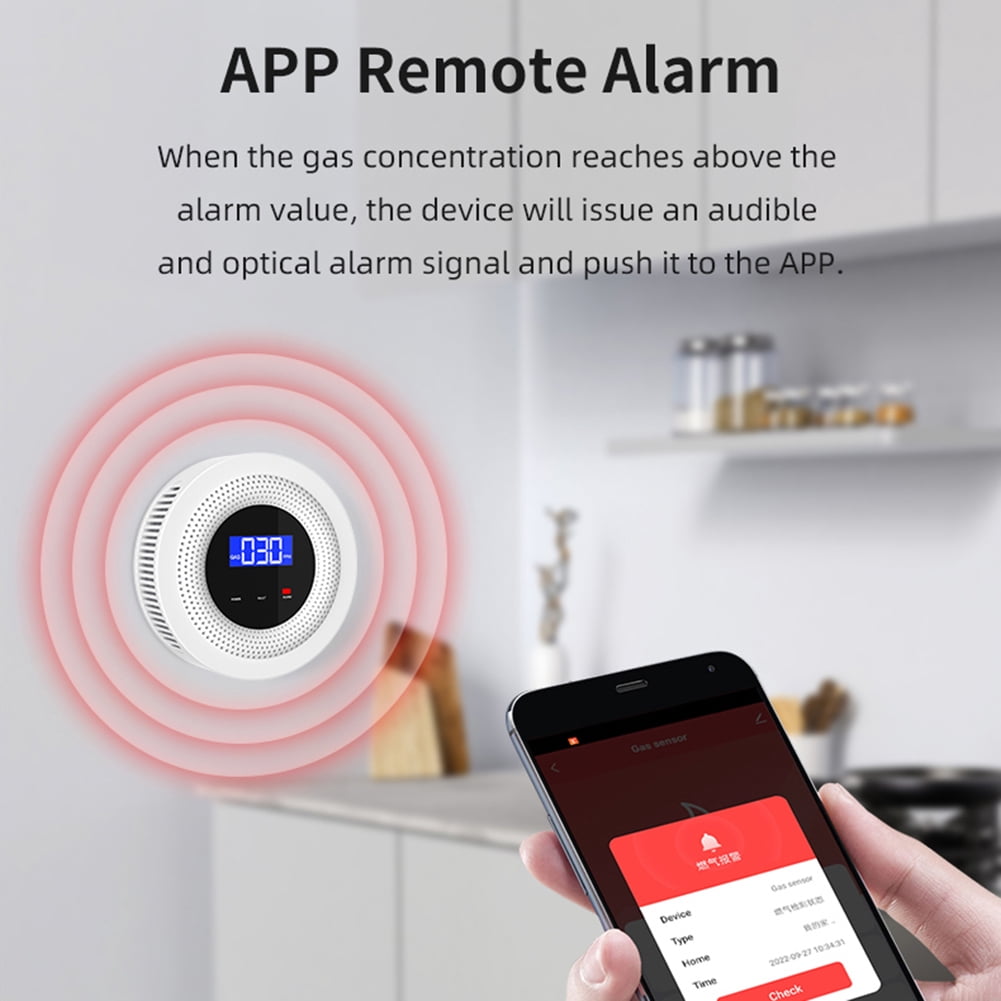 Tuya Propane Detector Sound Alarm Natural Gas Sniffer for LPG Gas ...