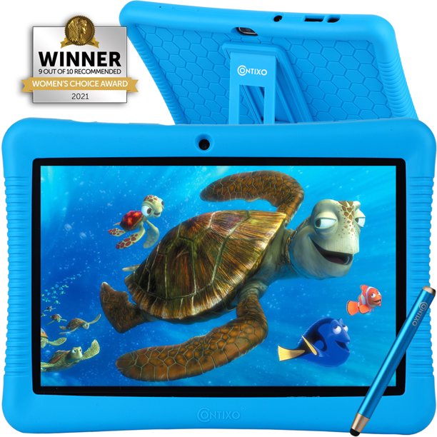Contixo 10 Inch Kids Tablet with $150 Value Educator Approved Apps, Eye ...