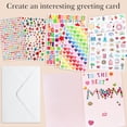30-Piece Greeting Card Making Kit with Envelopes, Stickers and Ribbon ...