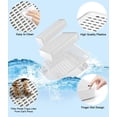 Adjustable 3 Steps Litter Box Ramp with Detachable Litter Trapper,Non ...