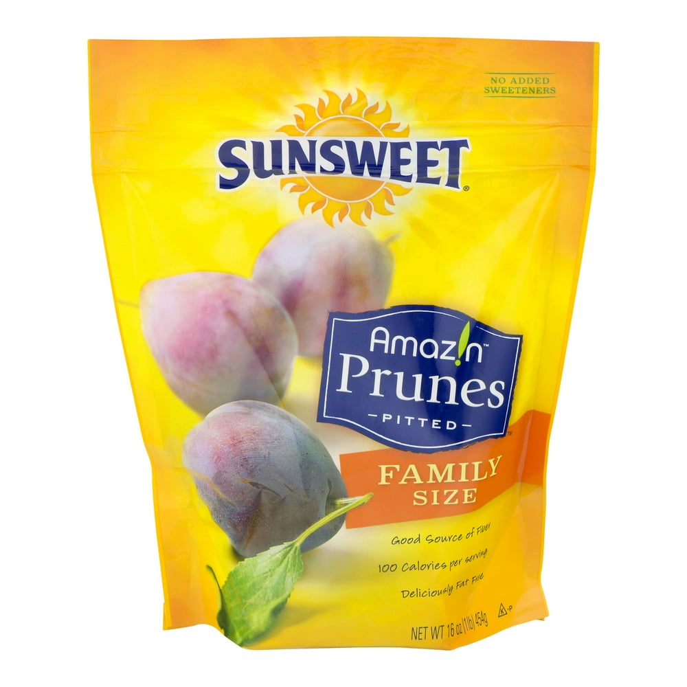 Sunsweet Amazin Prunes, Pitted, 16 Oz - Walmart.com - Walmart.com