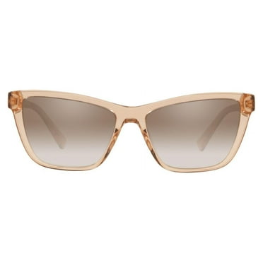 Versace Women's Sunglasses VE4425U 536587, Dark Gray Lens, Bordeaux Plastic Frame, 54mm ...