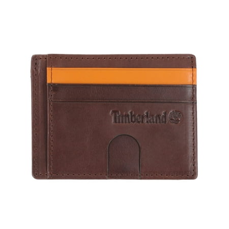 Timberland Men's Slim Leather Minimalist Front Pocket Credit Holder ...