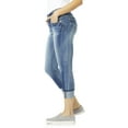 WallFlower Women's Luscious Curvy 23.5'' Crop Mid-Rise Insta Stretch ...