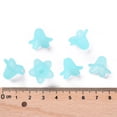 500 g Transparent Acrylic Beads Frosted Flower Light Cyan 17.5x12mm ...