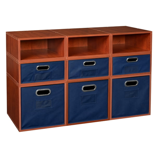 Niche Cubo Storage Set- 3 Full Cubes/6 Half Cubes with Foldable Storage ...