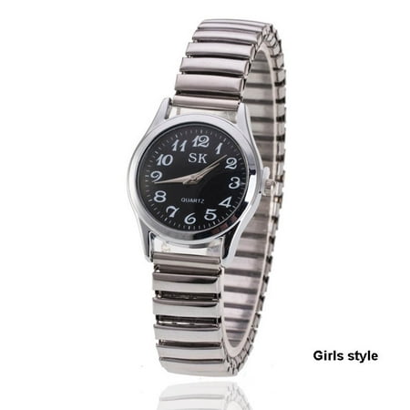 Clear Hour Time Watch Ladies Women Men Expansion Band Fashion Watch ...
