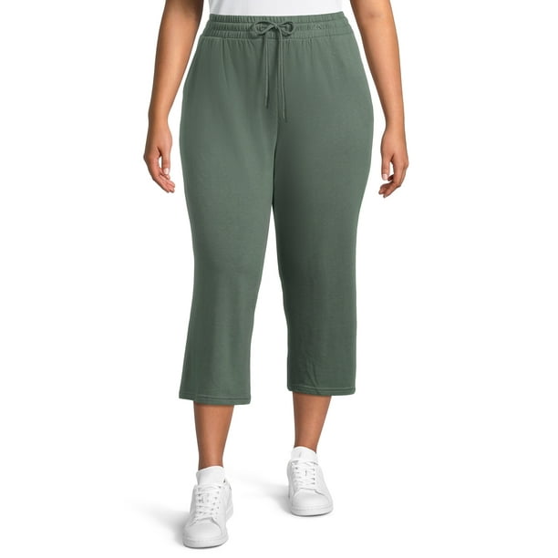 Terra & Sky Women's Plus Size Knit Capri - Walmart.com