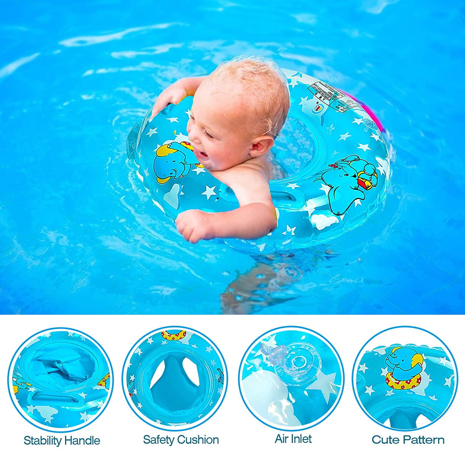 Child Swimming Ringchildren's Inflatable Pool Buoy,baby Seat,baby Buoy ...