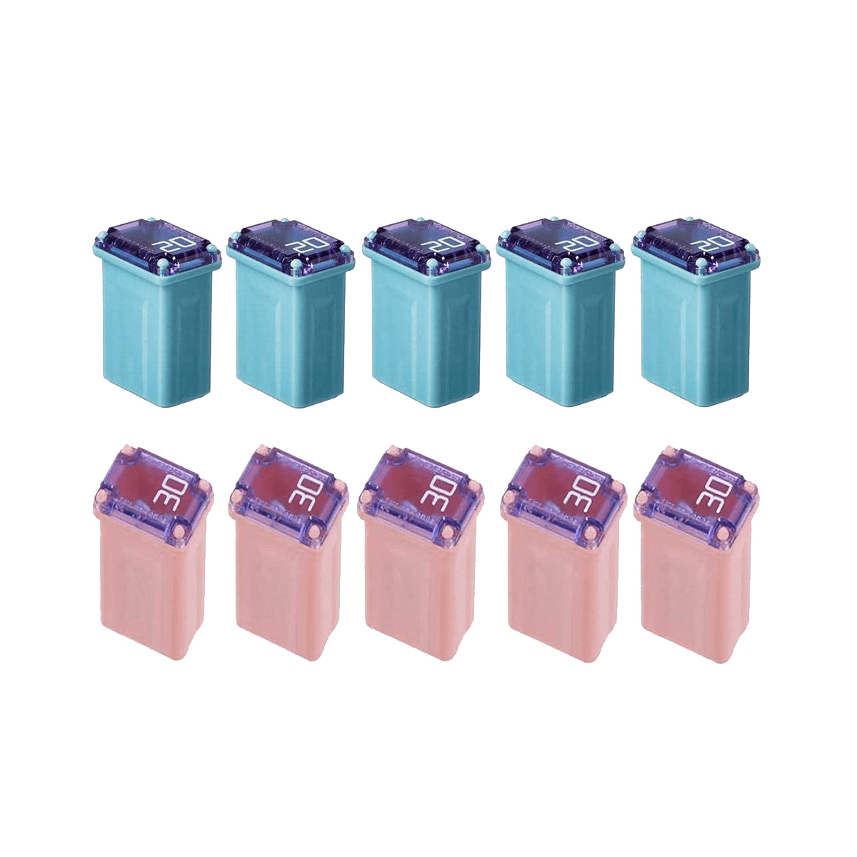 Click here for Geloo 10 Pcs Of 20amp 30amp Miniature Box Fuses Fm... prices