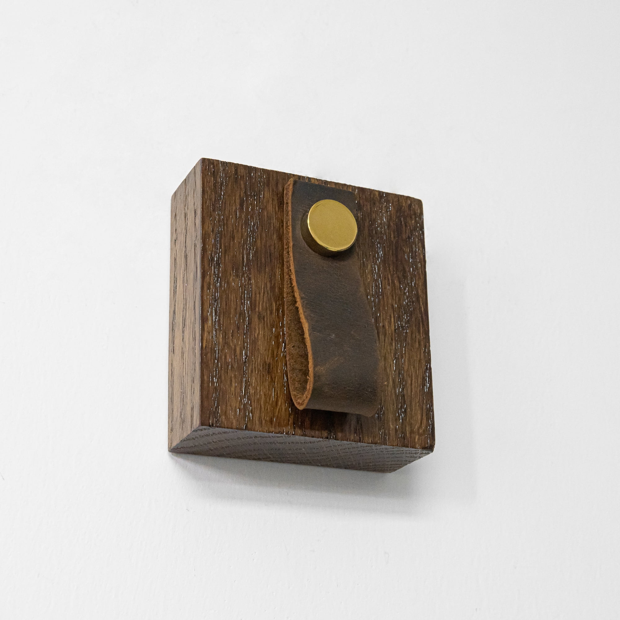 FSLiving Wooden Plate with Leather Handle Kits for Wall Light Hanging ...