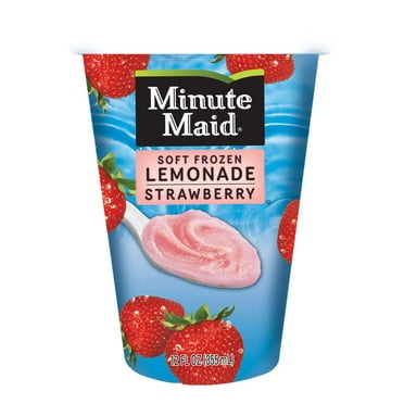 Minute Maid Soft Frozen Lemonade, Ice Lemon Flavor, 12 Ounce Cups - 12 ...